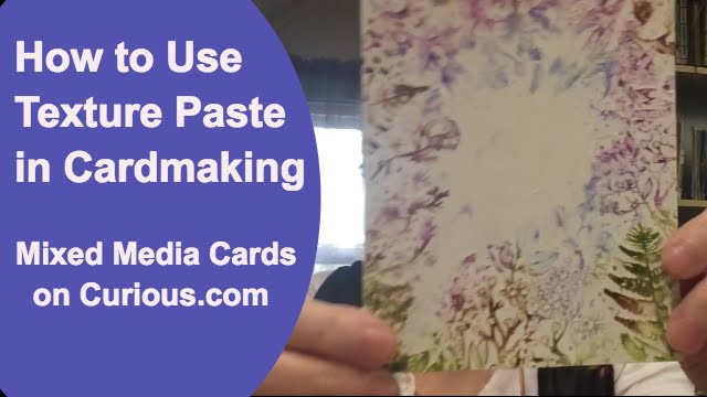 How to Use Texture Paste on Cards - YouTube