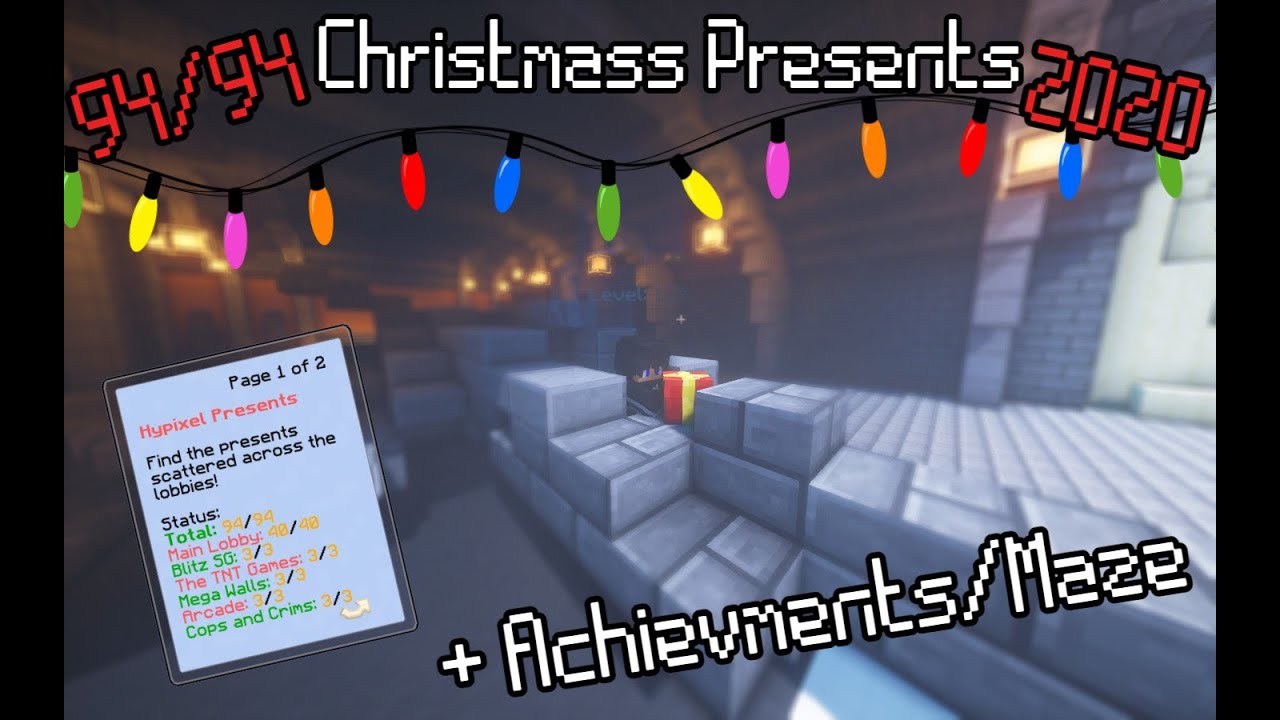 94/94 Hypixel Christmas Presents 2020 | Easiest To Follow! - YouTube