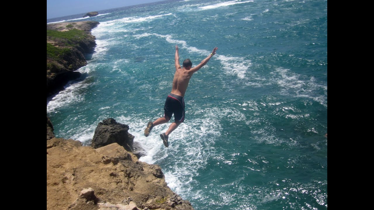 Jumping Off Laie Point - YouTube