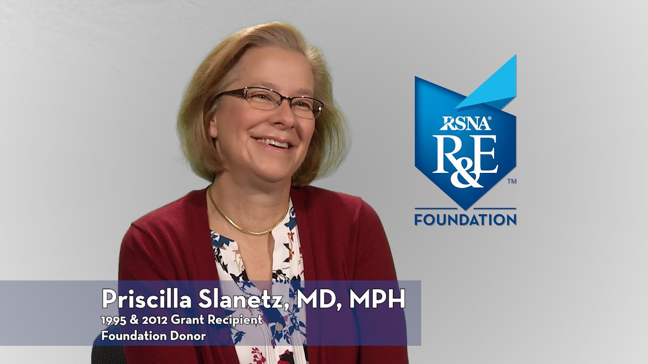 Why I Support the R&E Foundation: Priscilla Slanetz, MD, MPH - YouTube