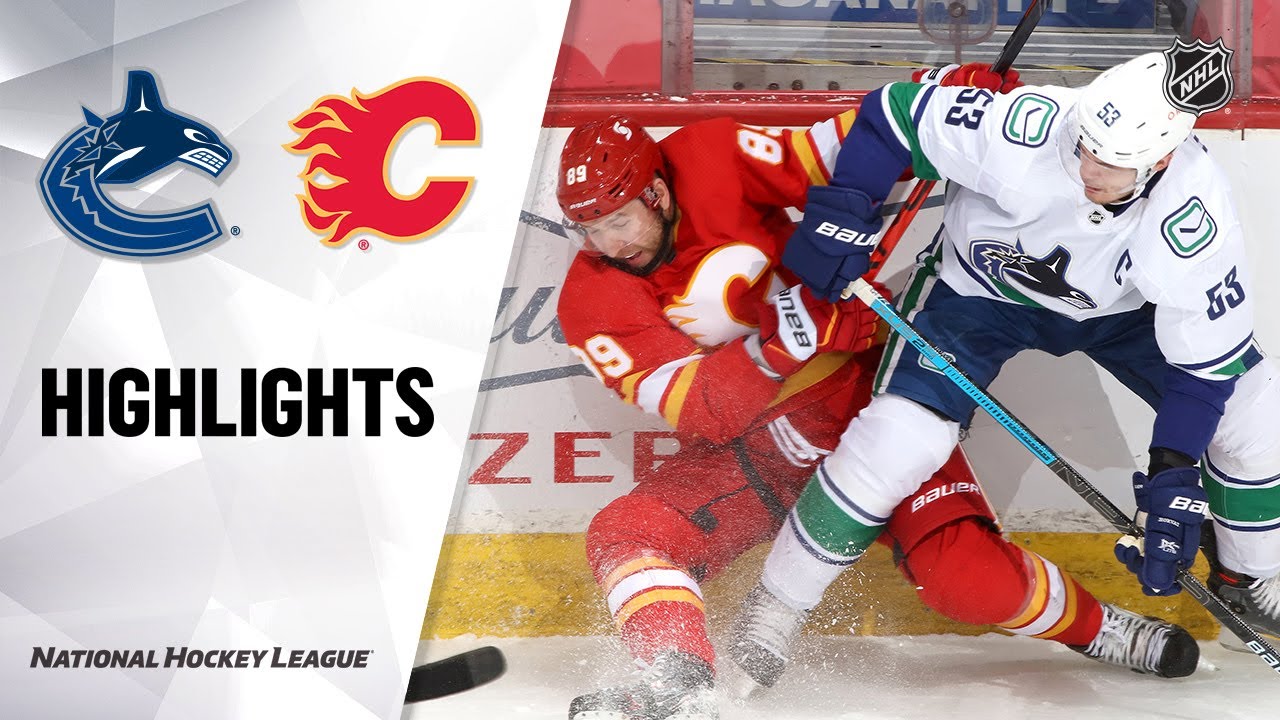 Canucks @ Flames 1/18/21 | NHL Highlights - YouTube
