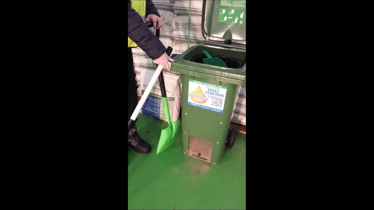 Oil Absorbent Sponge Demo on Used Engine Oil - YouTube