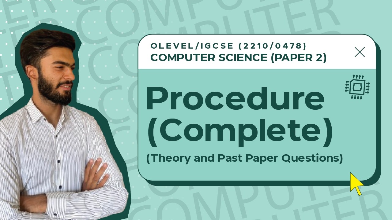 Procedures Explained Clearly | Master O Level Computer Science | CS ...