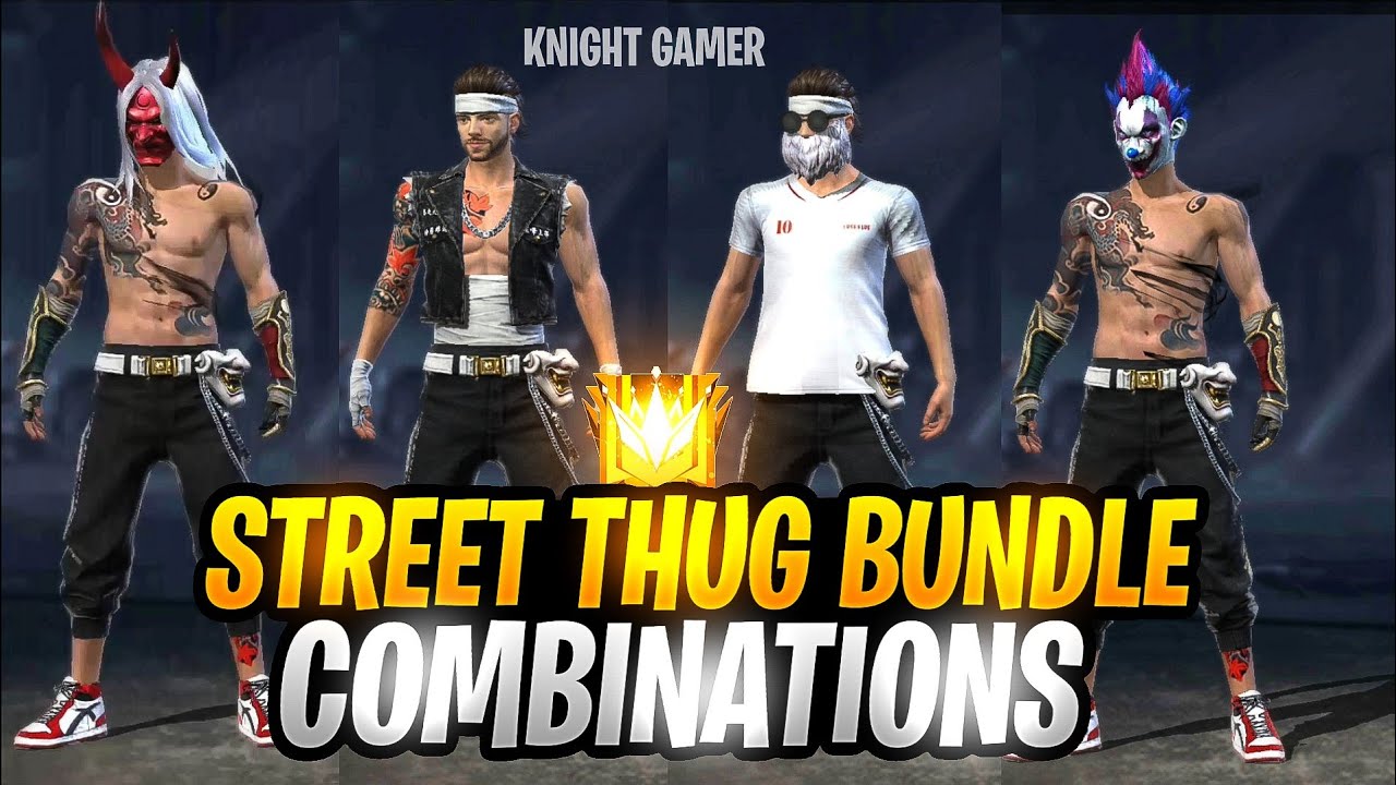 Free Fire Street Thug Bundle Combination | Street Thug Bundle ...