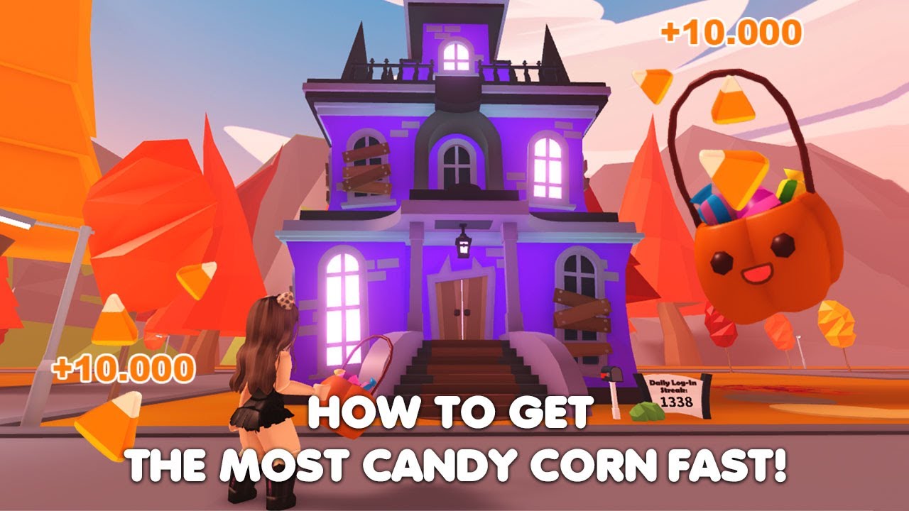 HOW to get the MOST Candy Corn FAST! Trick or treat! In Adopt me! - YouTube