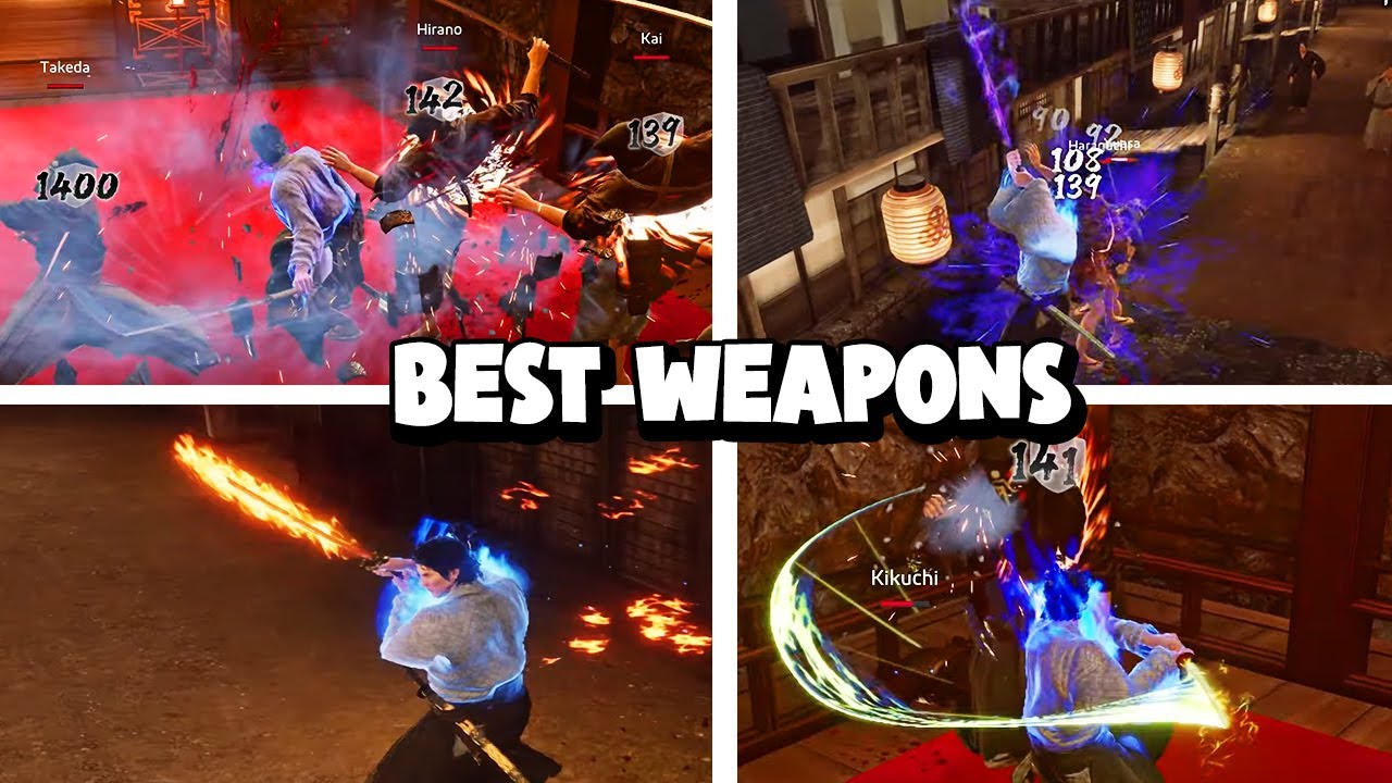 LIKE A DRAGON : ISHIN ! - BEST WEAPONS SHOWCASE (2K 60FPS) - YouTube