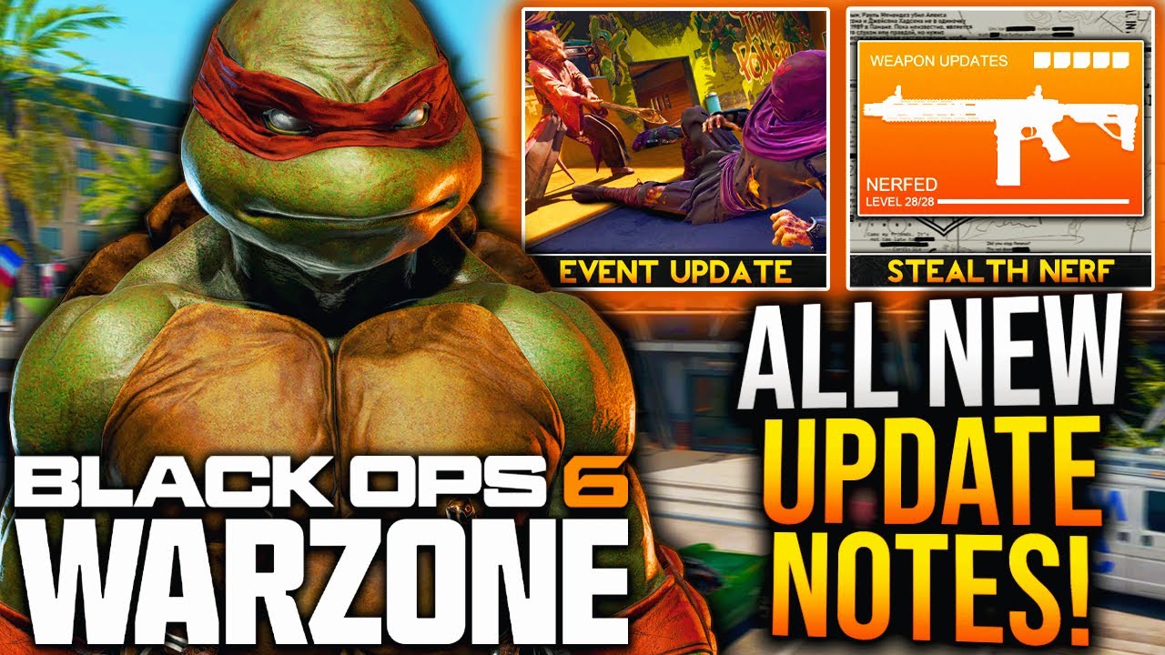 WARZONE: New SURPRISE UPDATE PATCH NOTES! 150 PLAYER COUNT UPDATE, TMNT ...
