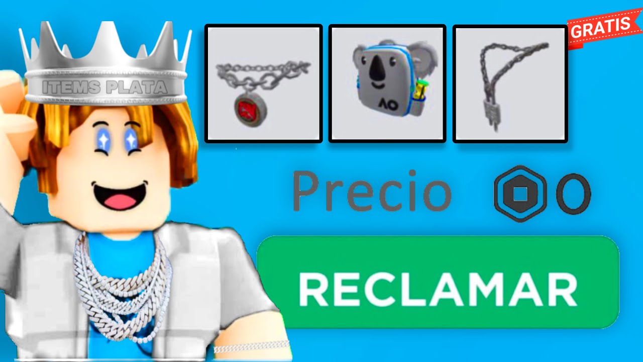 Consigue 4 ÍTEMS PLATA GRATIS en Roblox 🤩 (Actualizado 2024) - YouTube