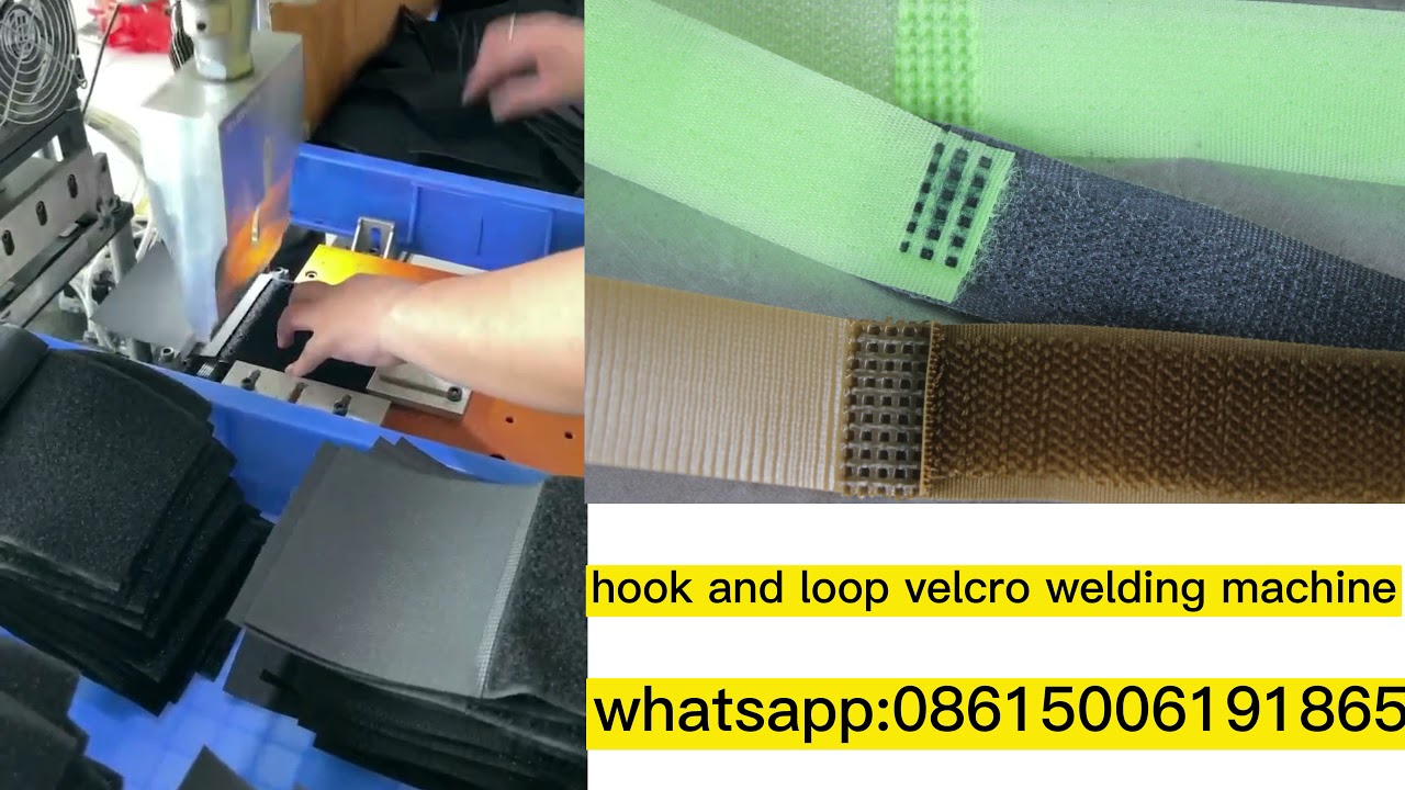 Hook and loop velcro ultrasonic welding machine ,made in china - YouTube