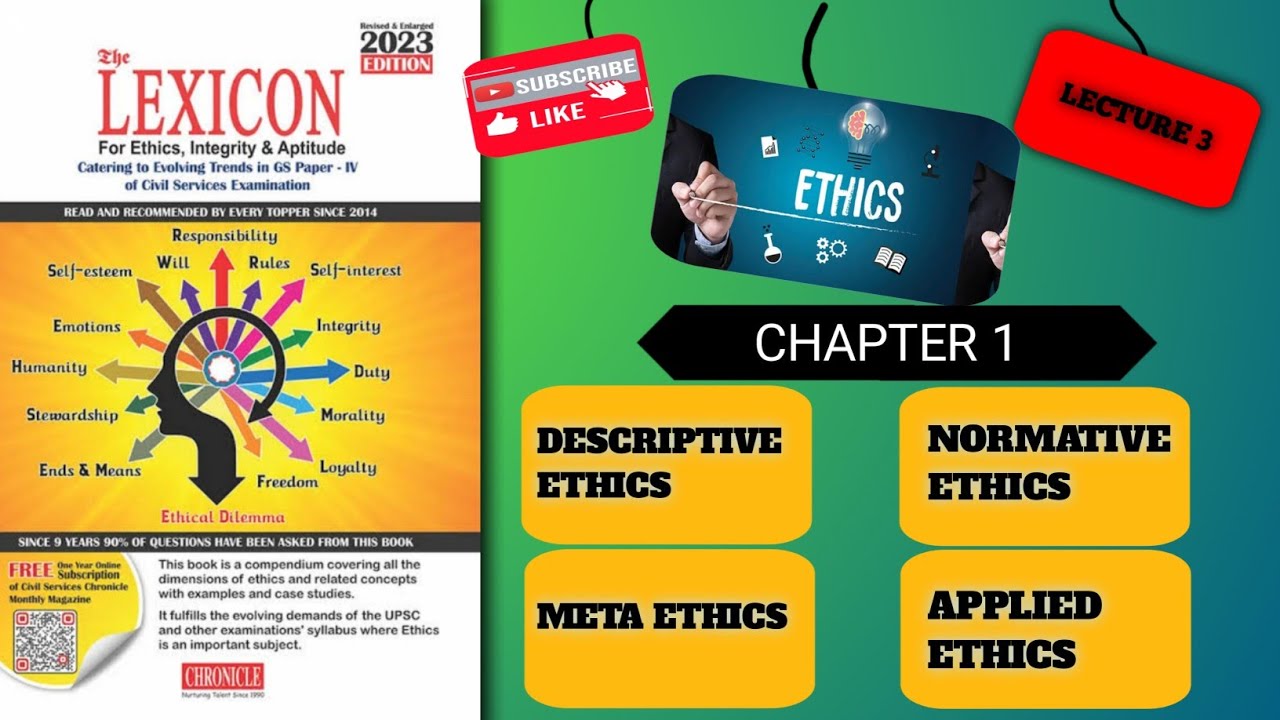 Lexicon Ethics Lecture | Ethics Classes for UPSC | Lexicon Ethics Lecture Analysis - YouTube