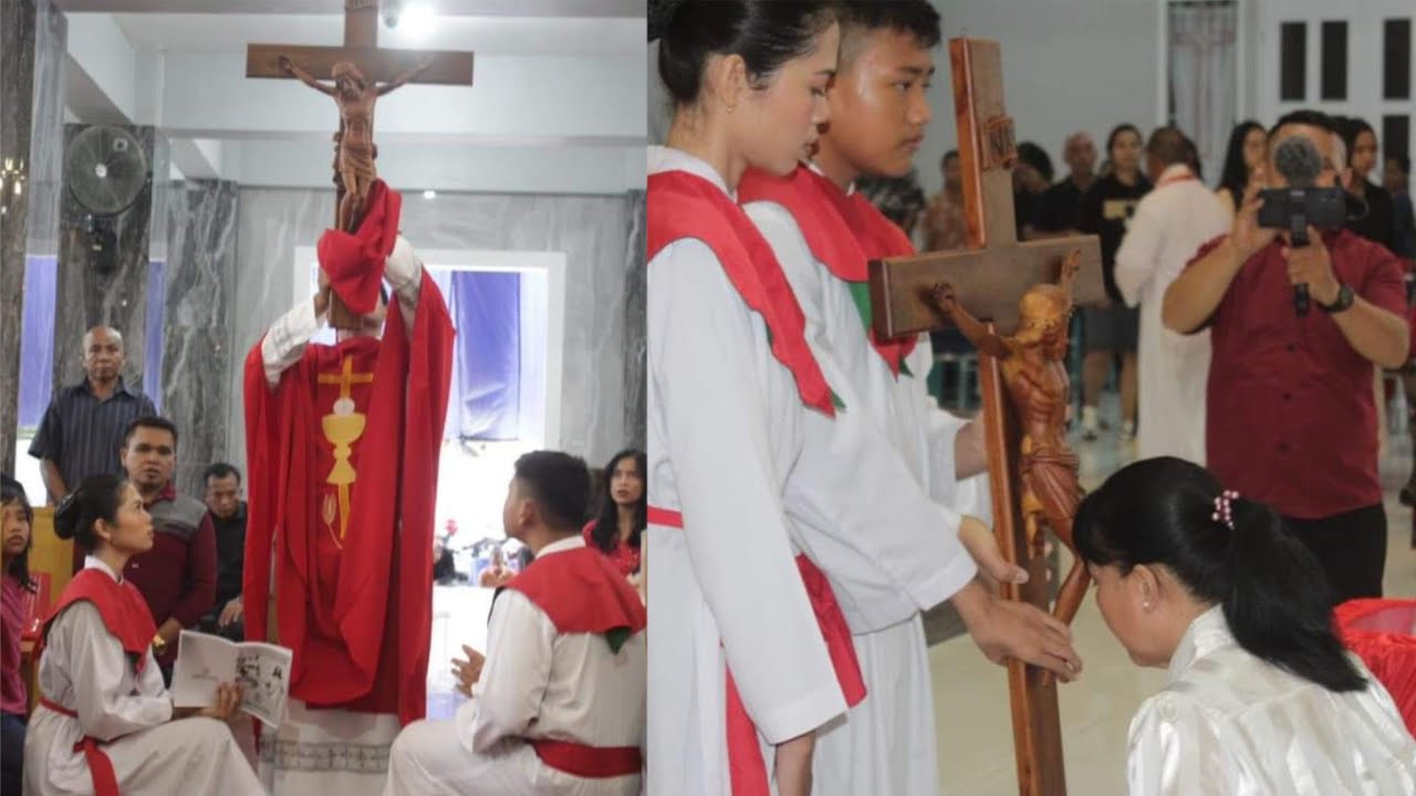 Jumat Agung || Prosesi Cium Salib Umat Katolik Kuasi Paroki Anduonohu ...