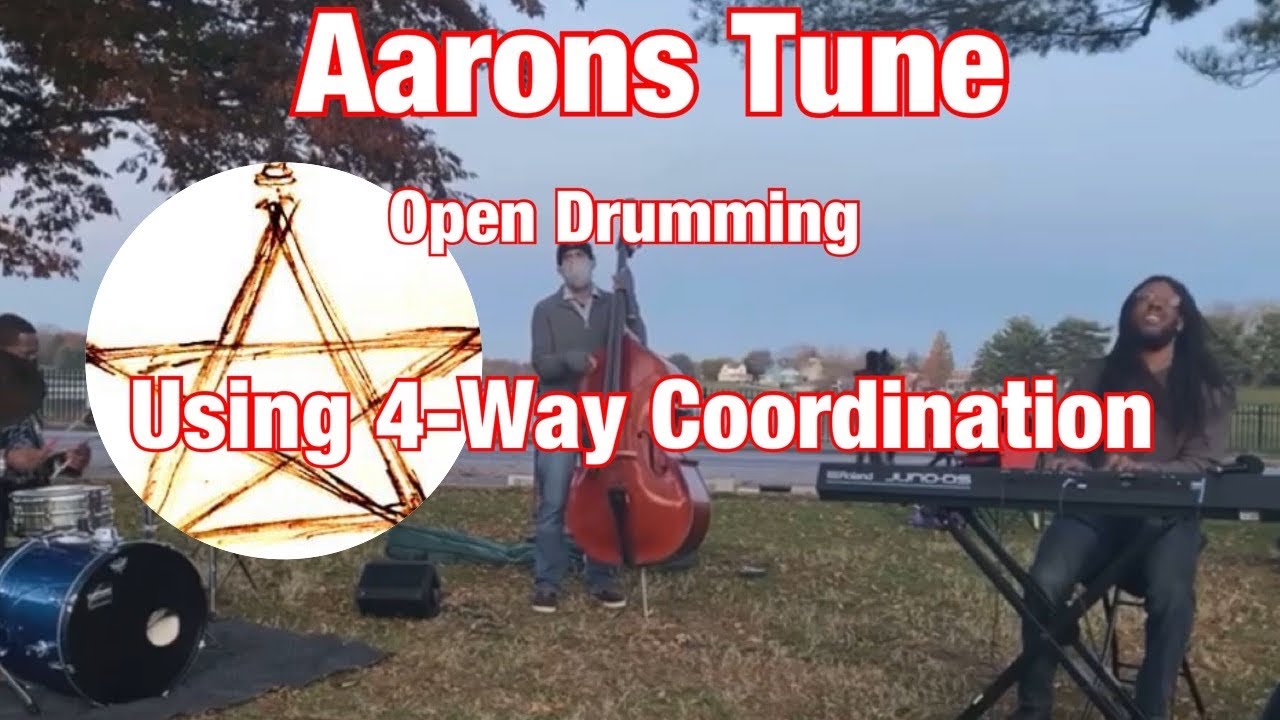 4 way coordination | Aaron’s Tune | Playing Open Drumming - YouTube