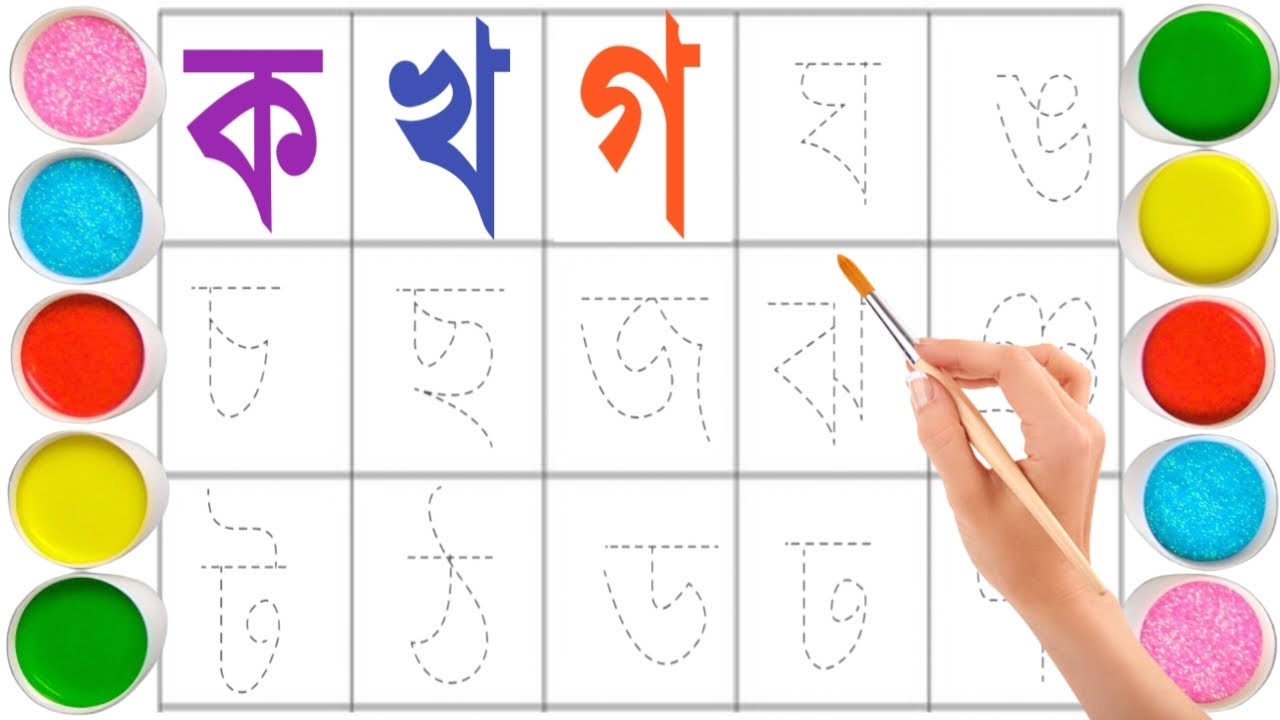 Bangla alphabet for children। Bengali alphabet rhymes। Bangla alphabet ...