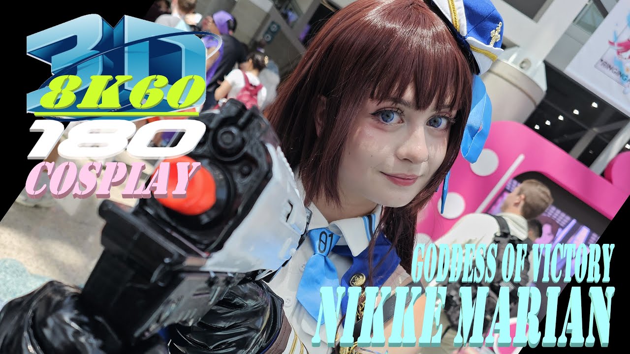 Goddess of Victory Nikke Marian Cosplay, Experience 3D VR180, AX2024 ...