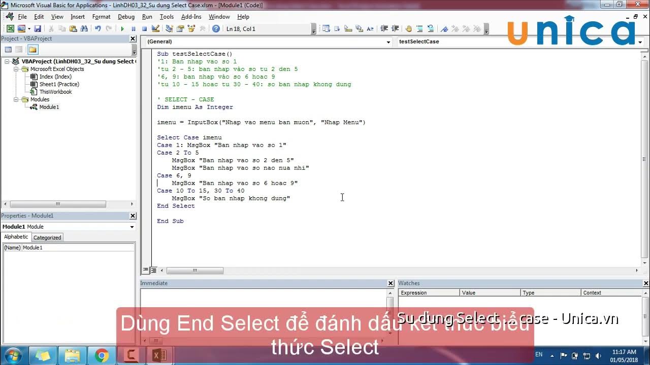 32 Sử dụng Select case - YouTube
