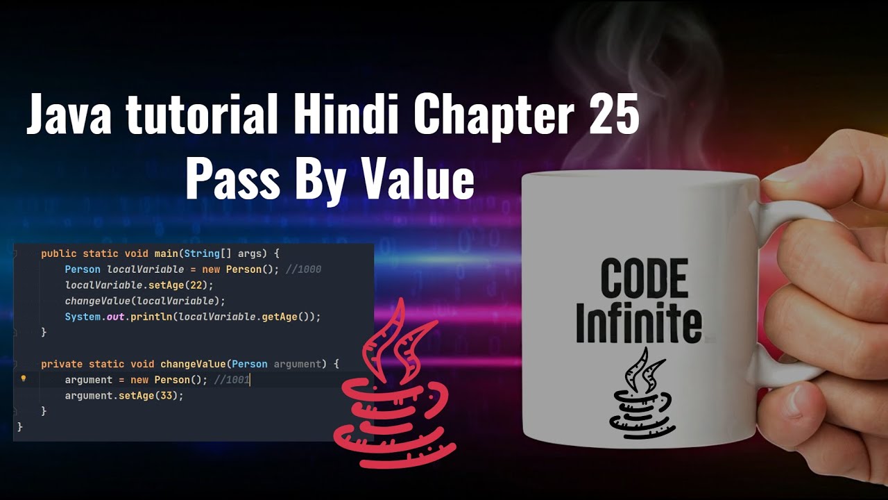 Java tutorial Hindi Chapter 25 - Pass By Value - YouTube