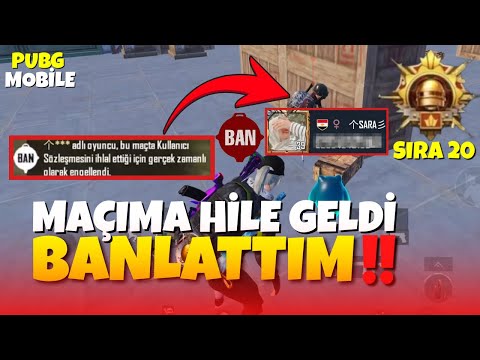 HİLECİ KIZI RANK MAÇINDA BANLATTIM ! 😱l PUBG MOBİLE