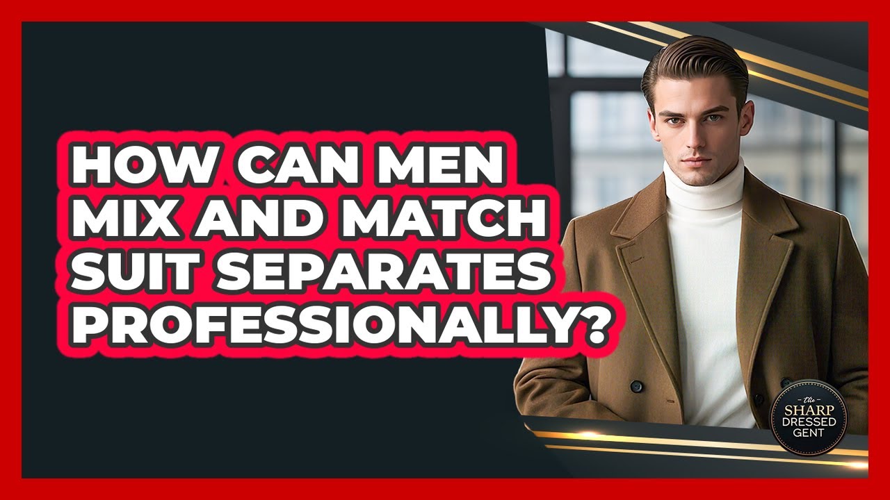 How Can Men Mix And Match Suit Separates Professionally? - The Sharp ...