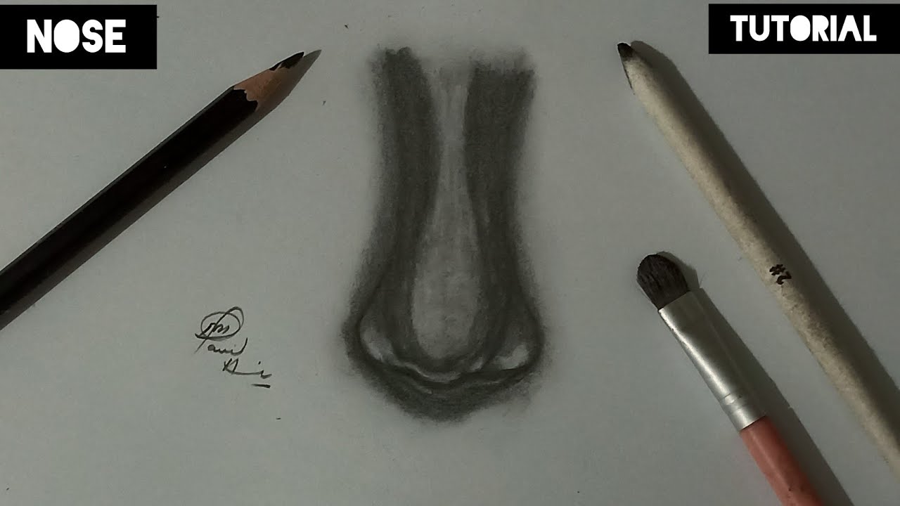How to draw a nose || nose tutorial for beginners|| easy way to draw a ...