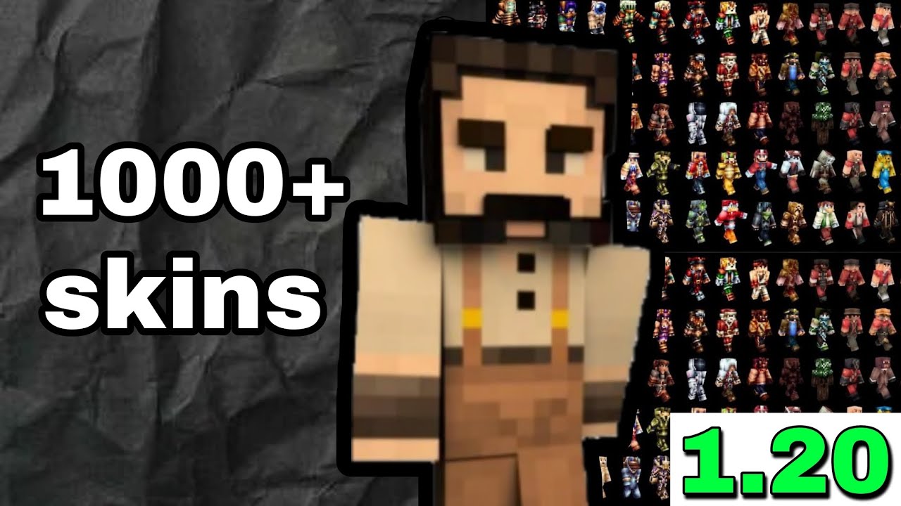 skin pack for minecraft pe 1.20 - YouTube