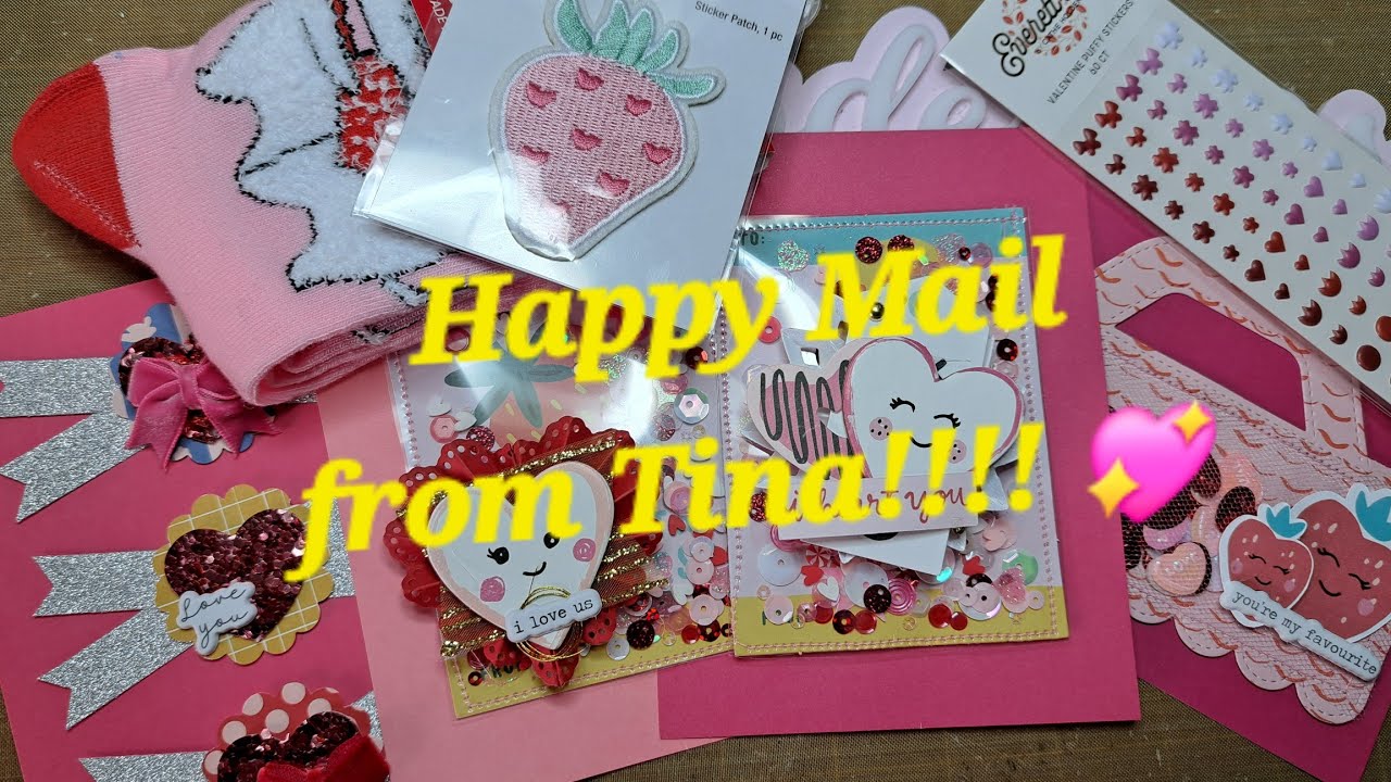 Happy Mail from Tina @tinas_craft_creations 💖 - YouTube