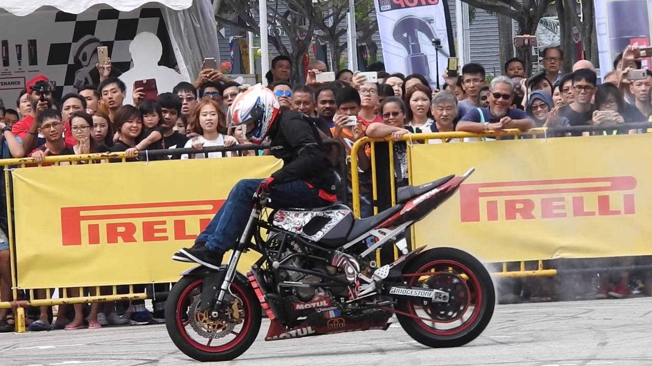 Bike Stunt Performance by International Stunt Rider Aaron Twite - YouTube