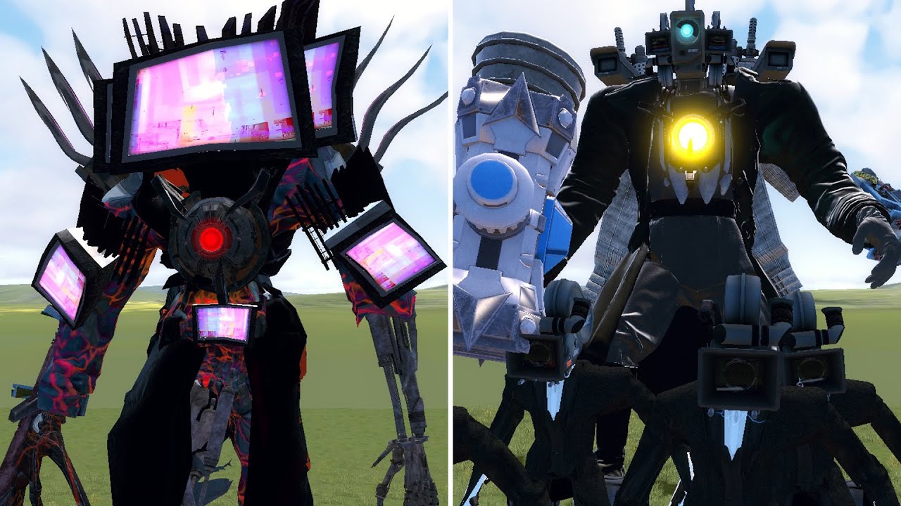 CORRUPTED TITAN TV MAN VS CAMERAMAN In Garry's Mod! - YouTube