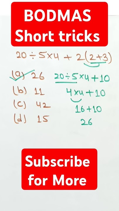 BODMAS Short tricks !! Maths tricks #shorts #maths #mathtricks # ...