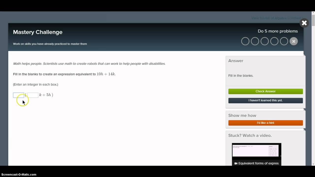 Getting to the Mastery Challenge - YouTube