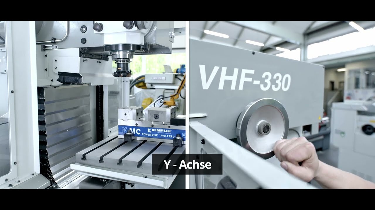 ABENE Fräsmaschine VHF 330 CNC - YouTube