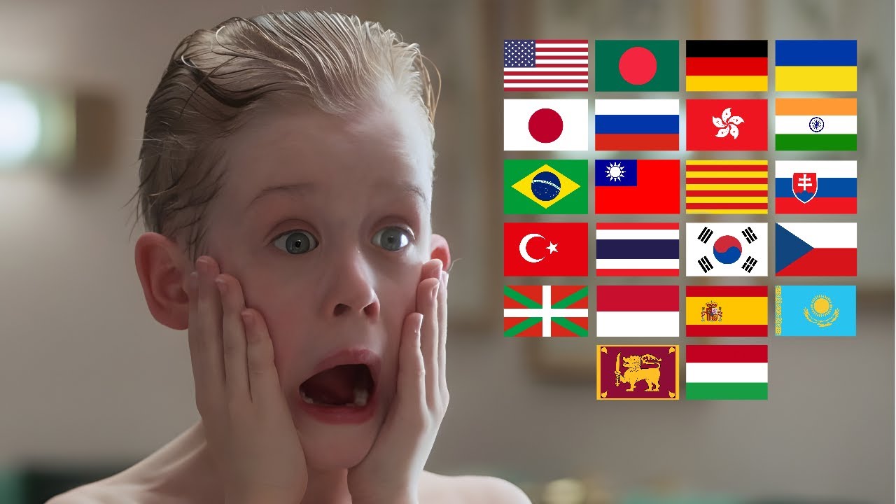 "KEVIN'S SCREAM" in different languages - YouTube