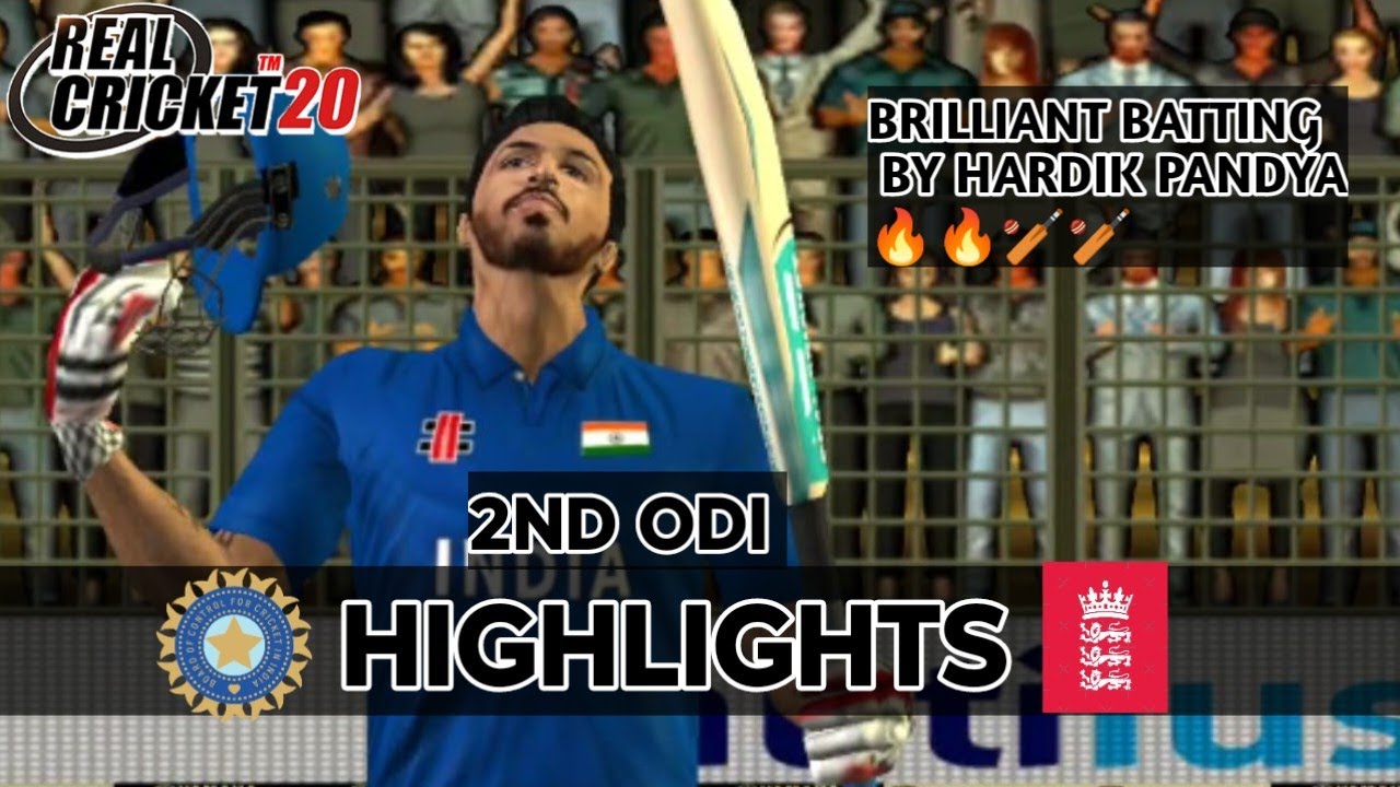 INDIA VS ENGLAND | 2ND ODI HIGHLIGHTS 2025 | REAL CRICKET 20 |ENGLAND ...