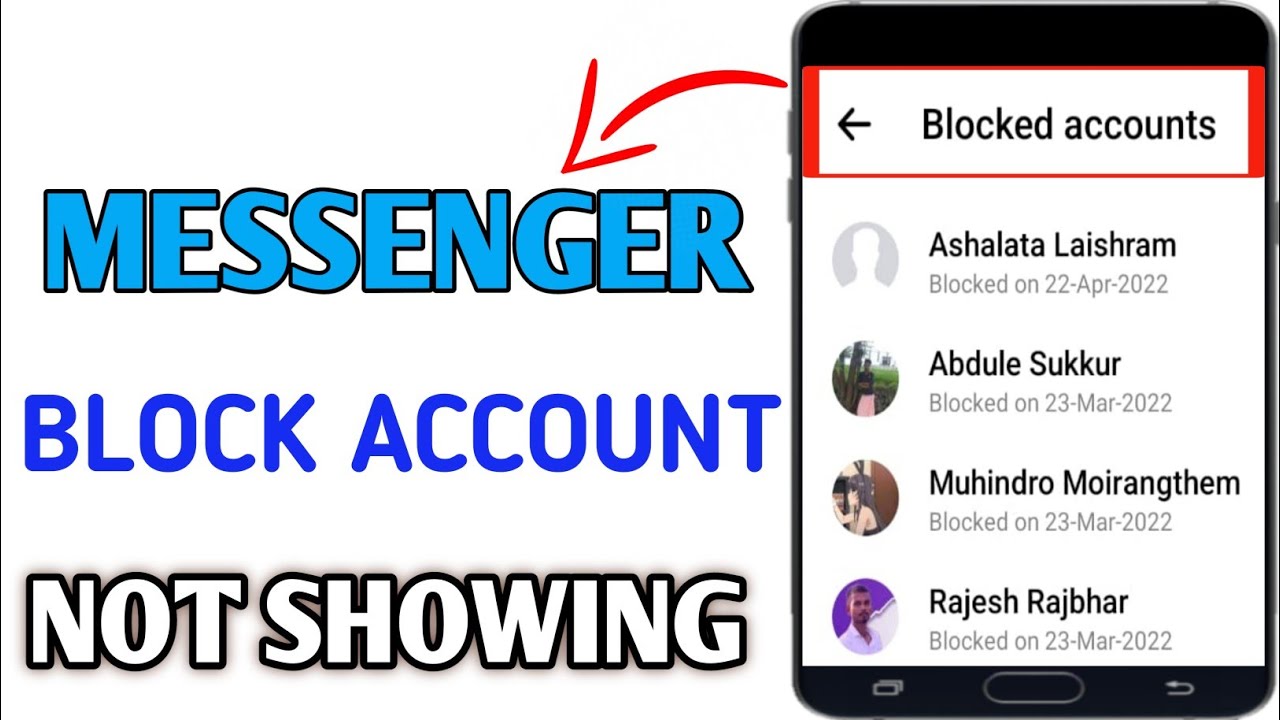 Messenger Block Account Not Showing // How To See Block Account On ...