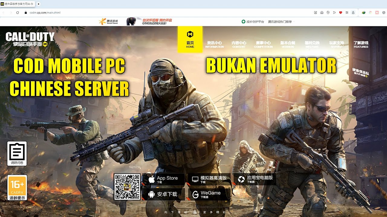 Call of Duty Mobile versi PC (Chinese Server) *BUKAN EMULATOR*, Lebih ...