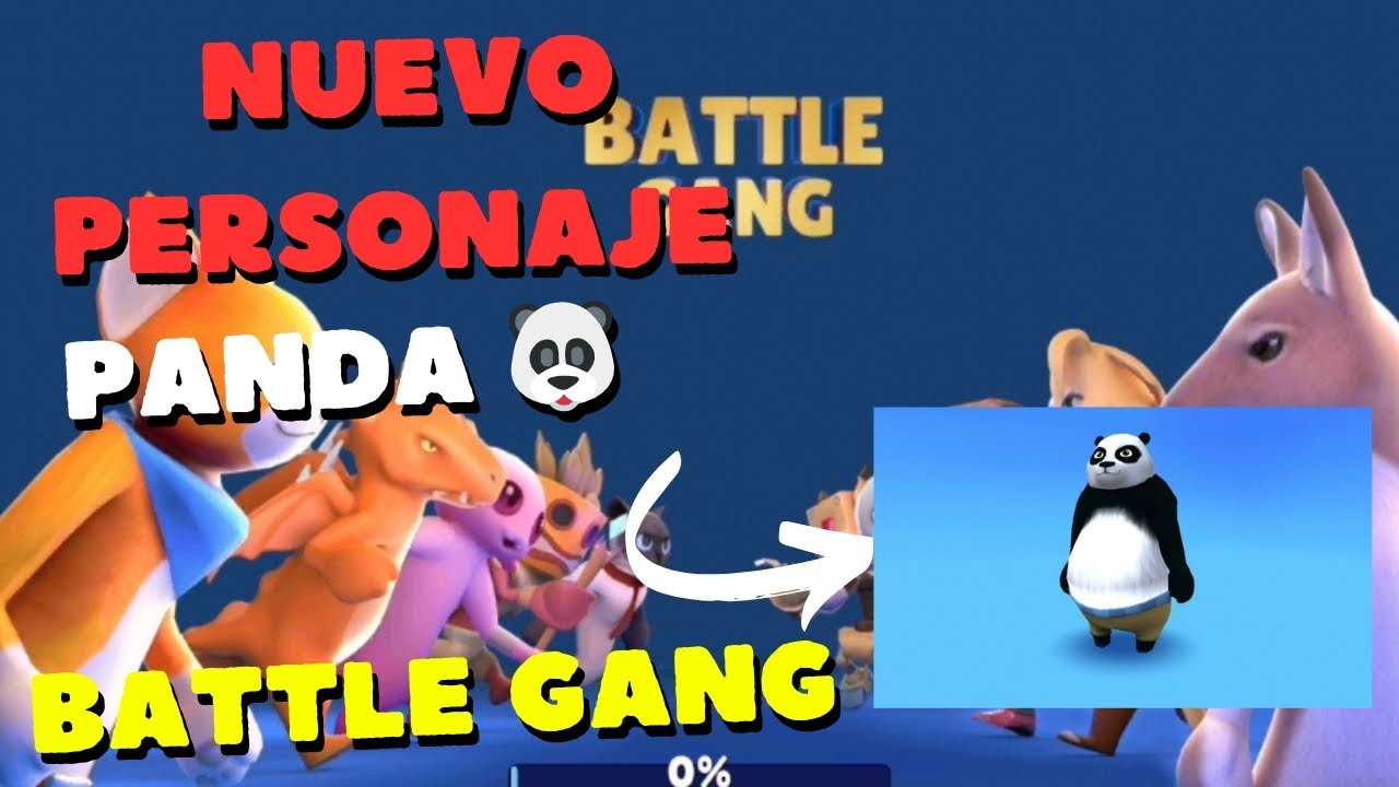 "Nuevo Personaje" en Battle Gang 🐼 😱 #battlegang #battleroyale # ...