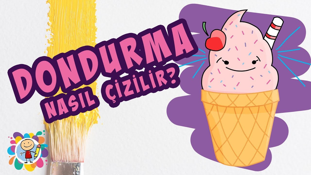 Dondurma Nasıl Çizilir? - Çocuklar için Resim Dersi 2019 - Renkli ...