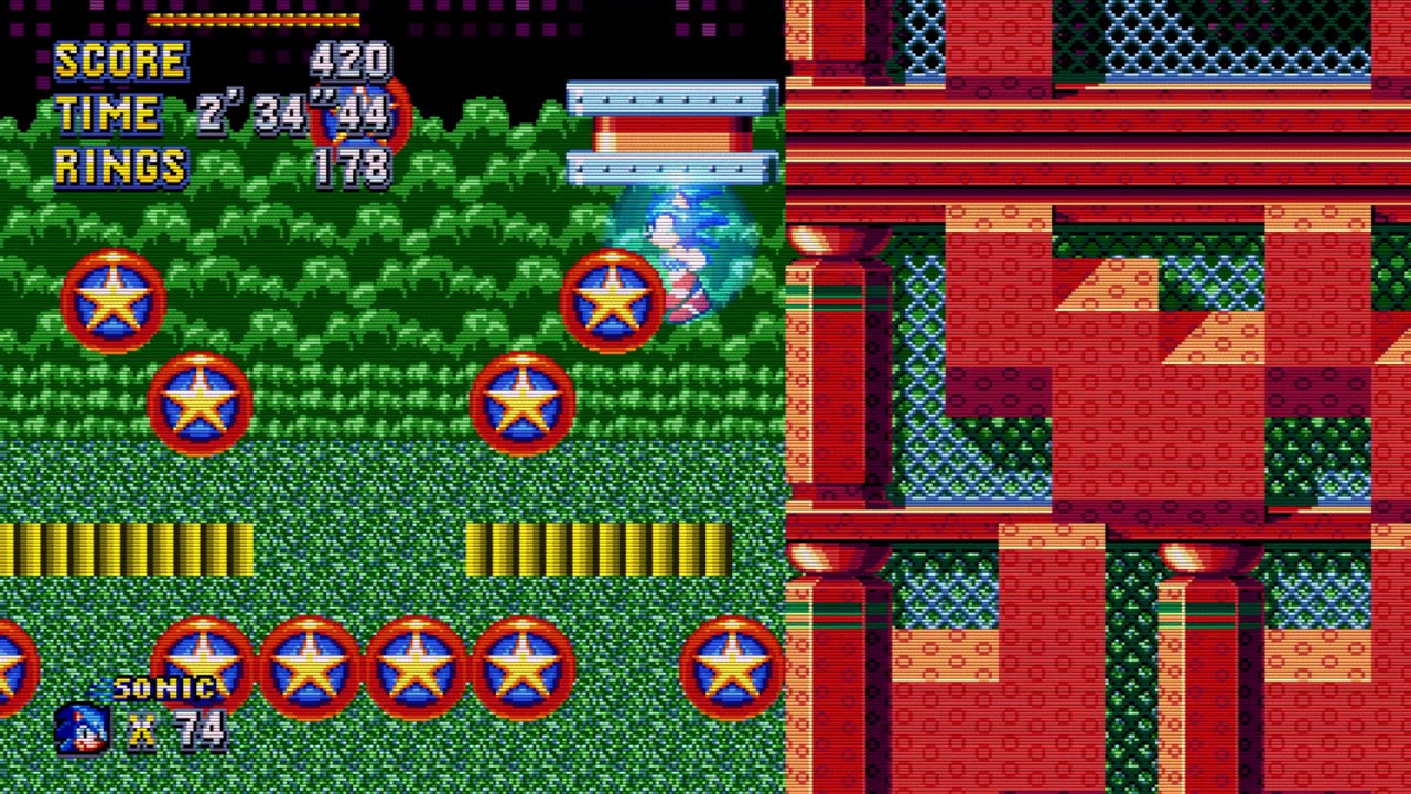 Sonic Mania (PC) - Spring Yard Zone Act 1 WIP (Mod) - YouTube