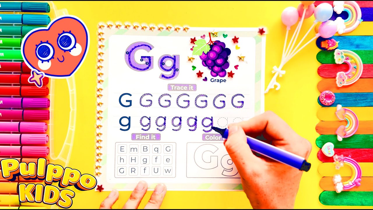 El Abecedario en Inglés🍇Aprende a Escribir las Letra Ff del Abecedario💖 ...