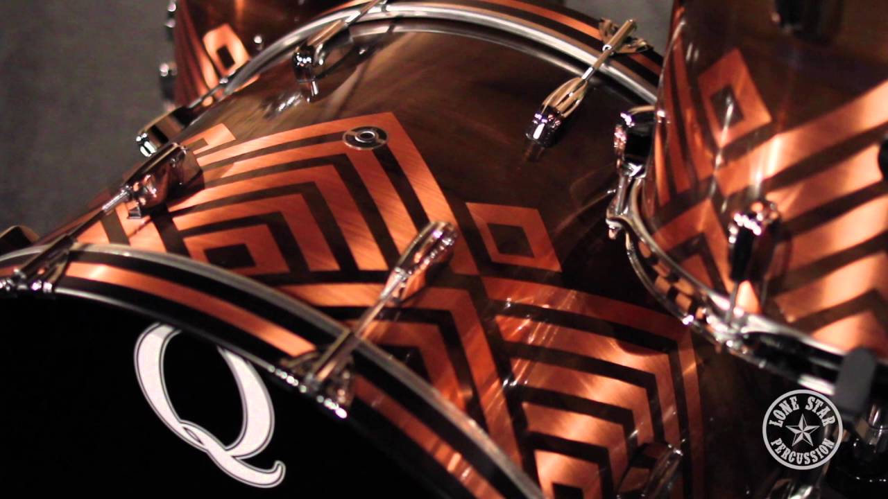 Q Drum Co. Custom Patina Copper Kit 24, 14, 16 - YouTube