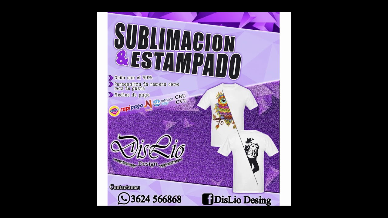 SUBLIMADO Y ESTAMPADO - YouTube