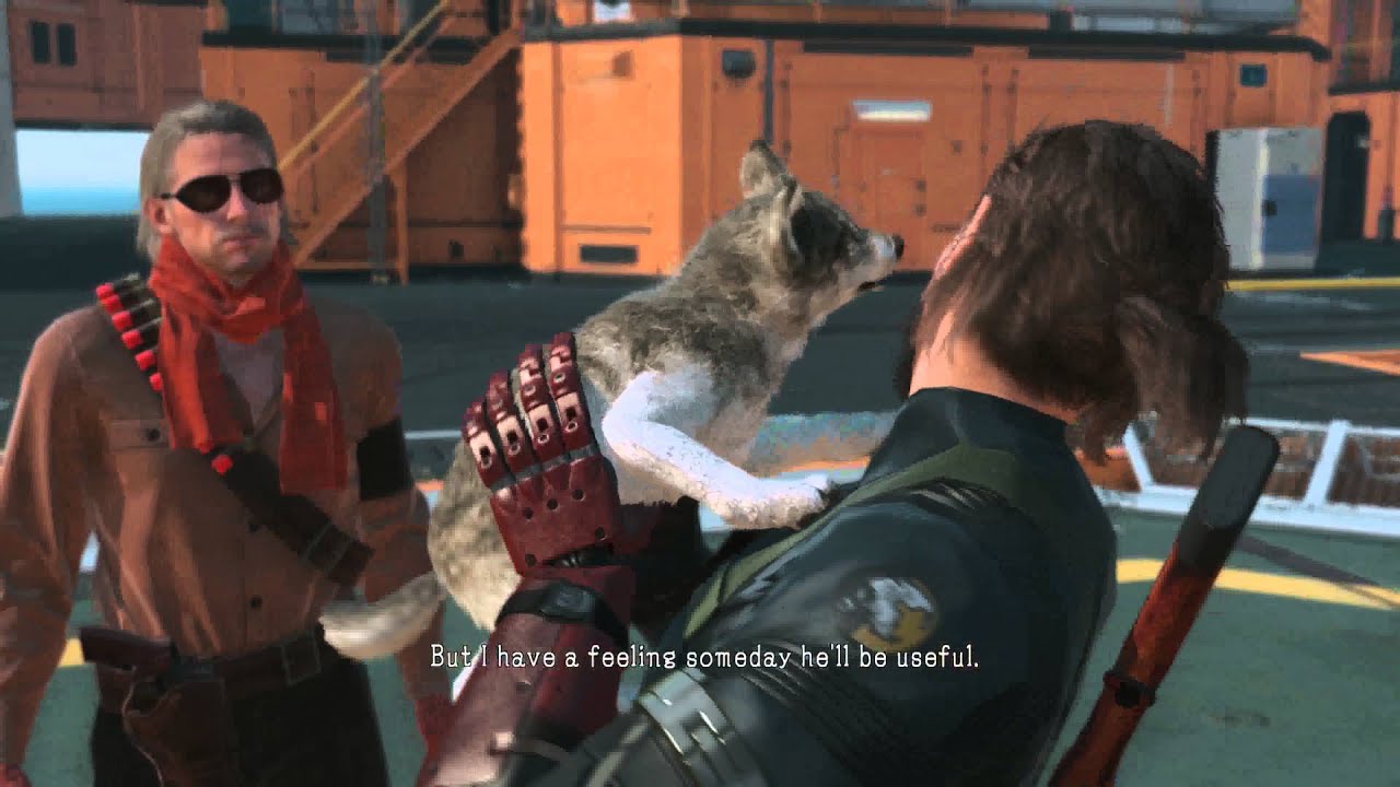 Metal Gear Solid V The Phantom Pain Meeting Diamond Dog Pup at Base 4k ...