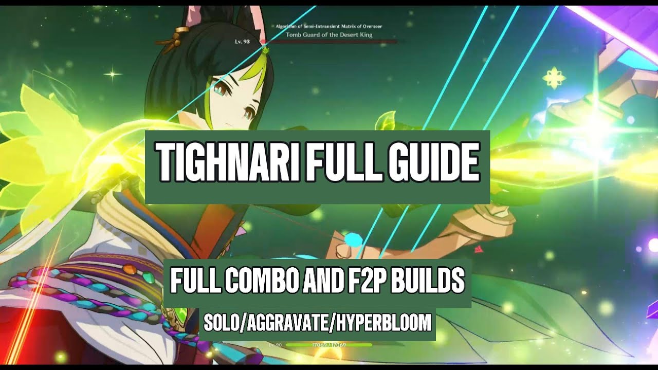 TIGHNARI is AMAZING!🤩😱 TIGHNARI F2P SHOWCASE, FULL COMBO AND BUILD SOLO ...