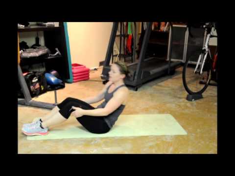 How To Toe Touch Crunch - YouTube