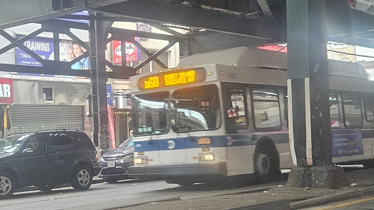 B68 Bus ride to Brighton Beach via Coney island Avenue, (Start to ...