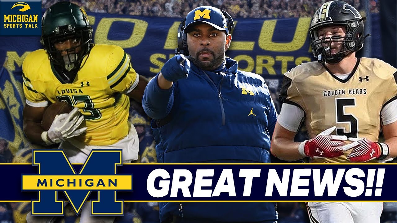 Michigan Gets GREAT Recruiting News, + Update on 5-Star RB, TOP Flip ...