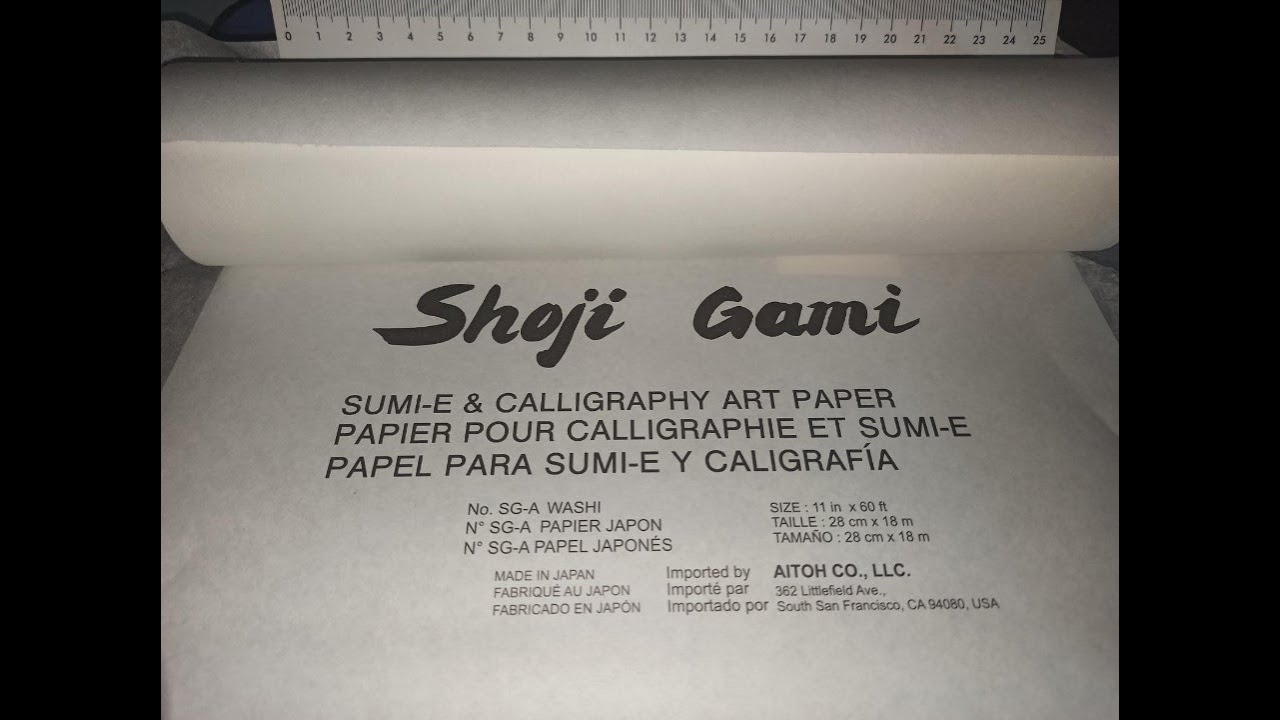 Aitoh SG-A Shoji Gami Origami Paper Washi Roll, 11-Inch x 60-Feet ...