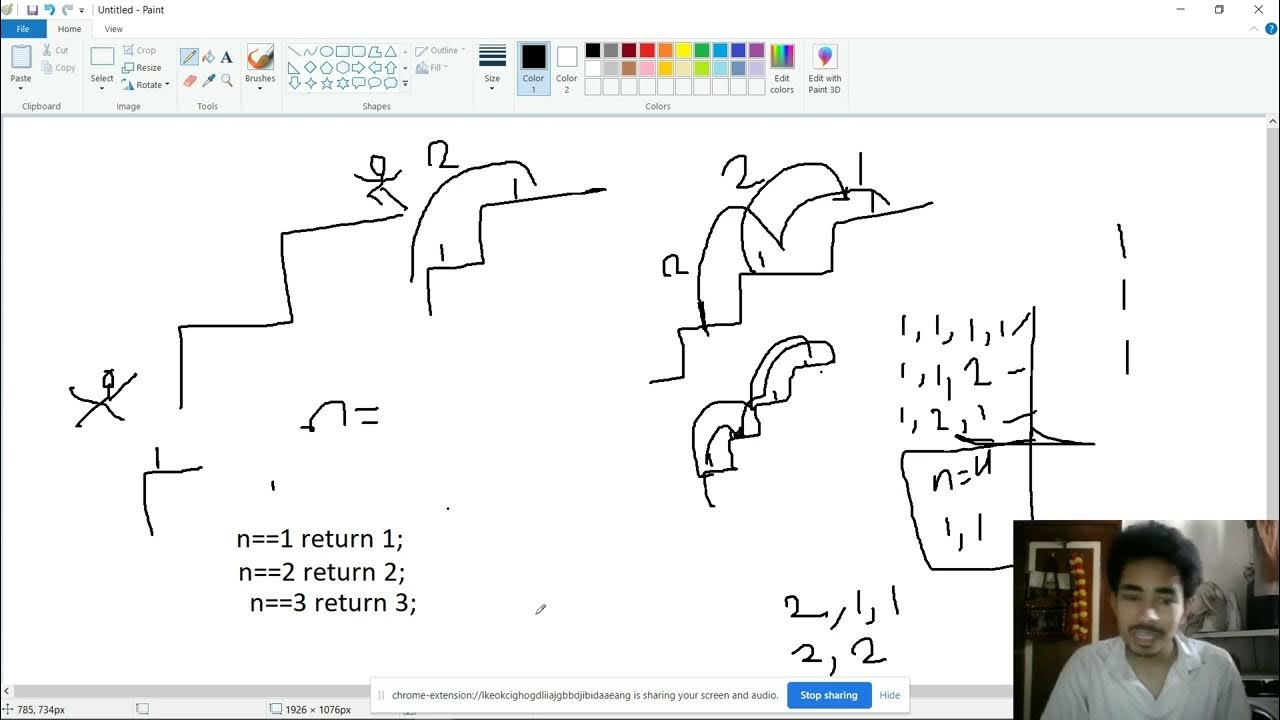 climbing stairs lettcode question solved in c++ - YouTube