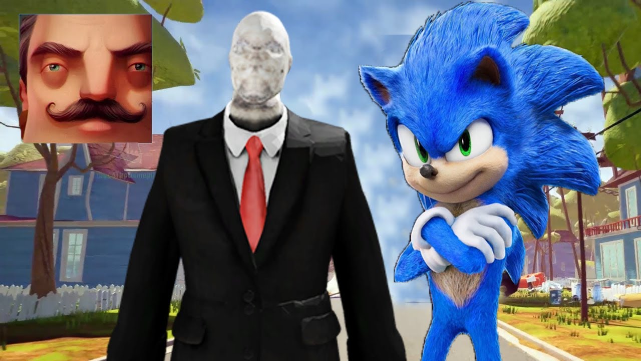 Hello Neighbor - New Neighbor Big Slender Man Act 2 Hole Gameplay ...