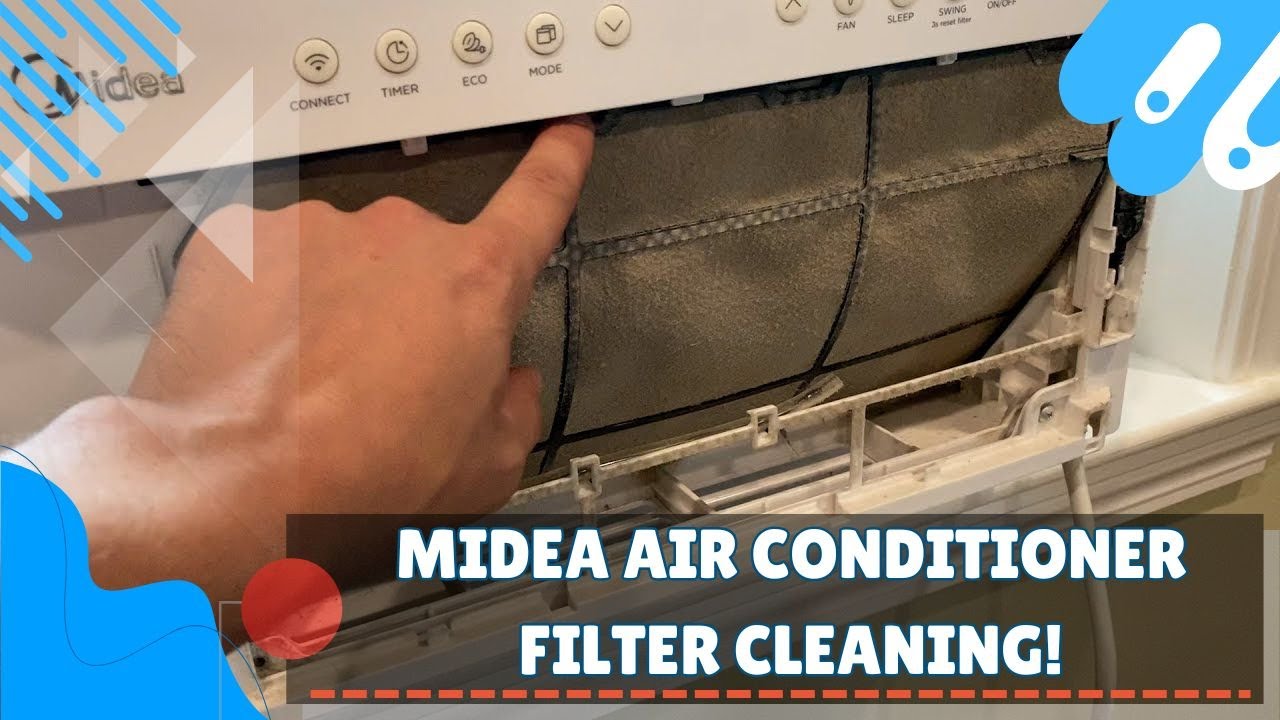 Midea Air Conditioner Filter Cleaning – Easy DIY Guide! - YouTube