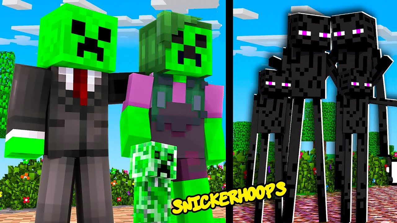 Minecraft Anime Enderman And Creeper